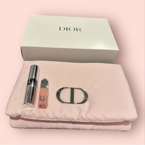 Dior | Makeup | Dior Pink Puffy Beauty Bag With Silver Logo New With ...